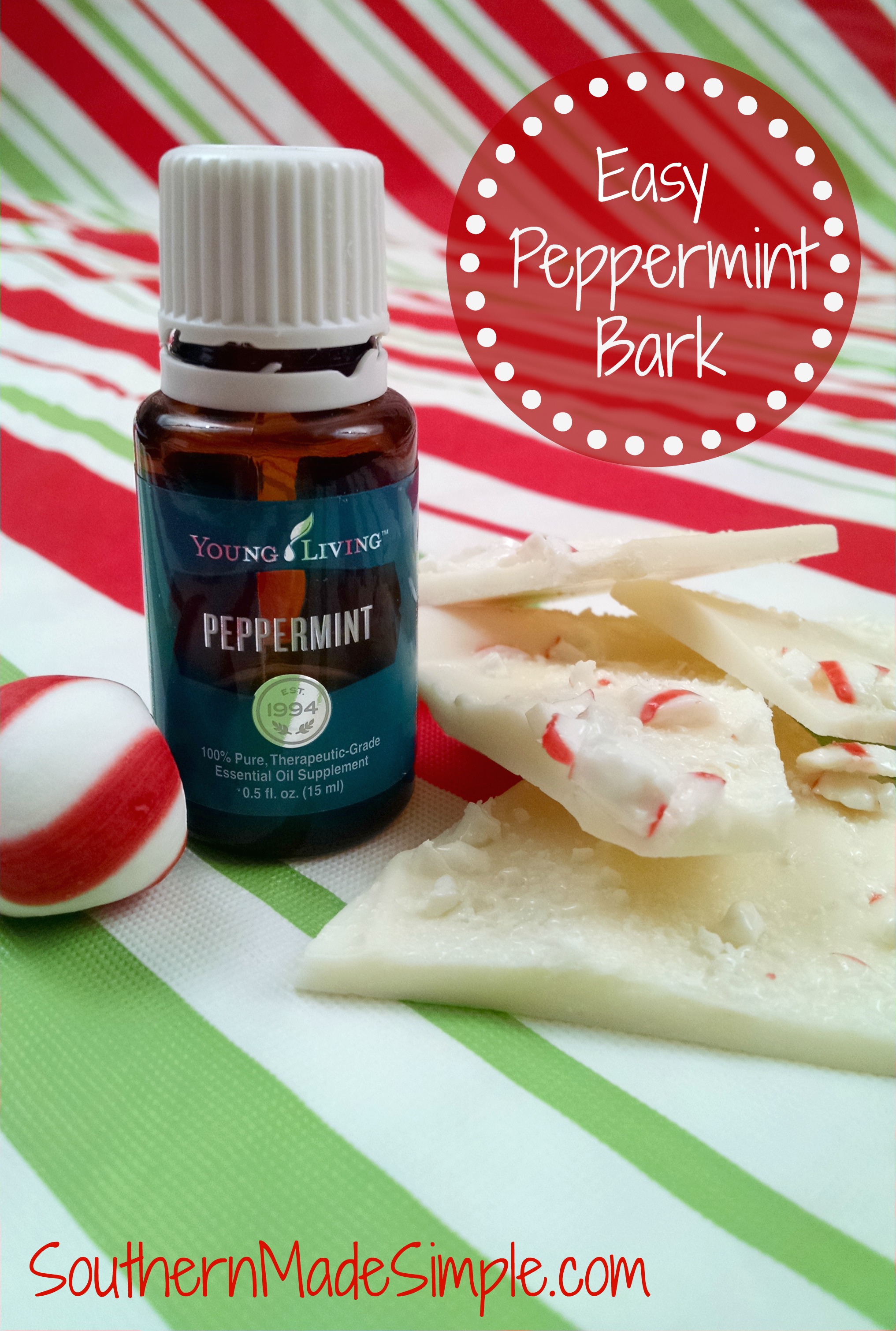 Crazy Simple Peppermint Bark