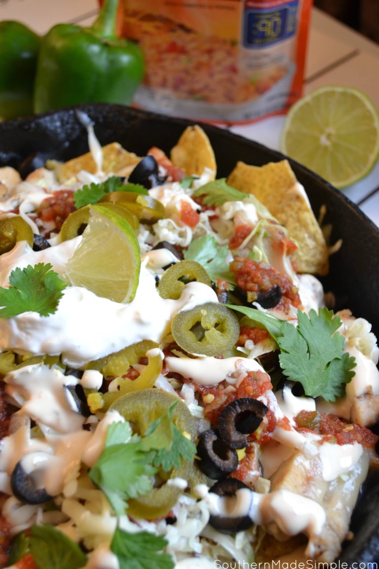 10 Minute Skillet Nachos - Southern Made Simple