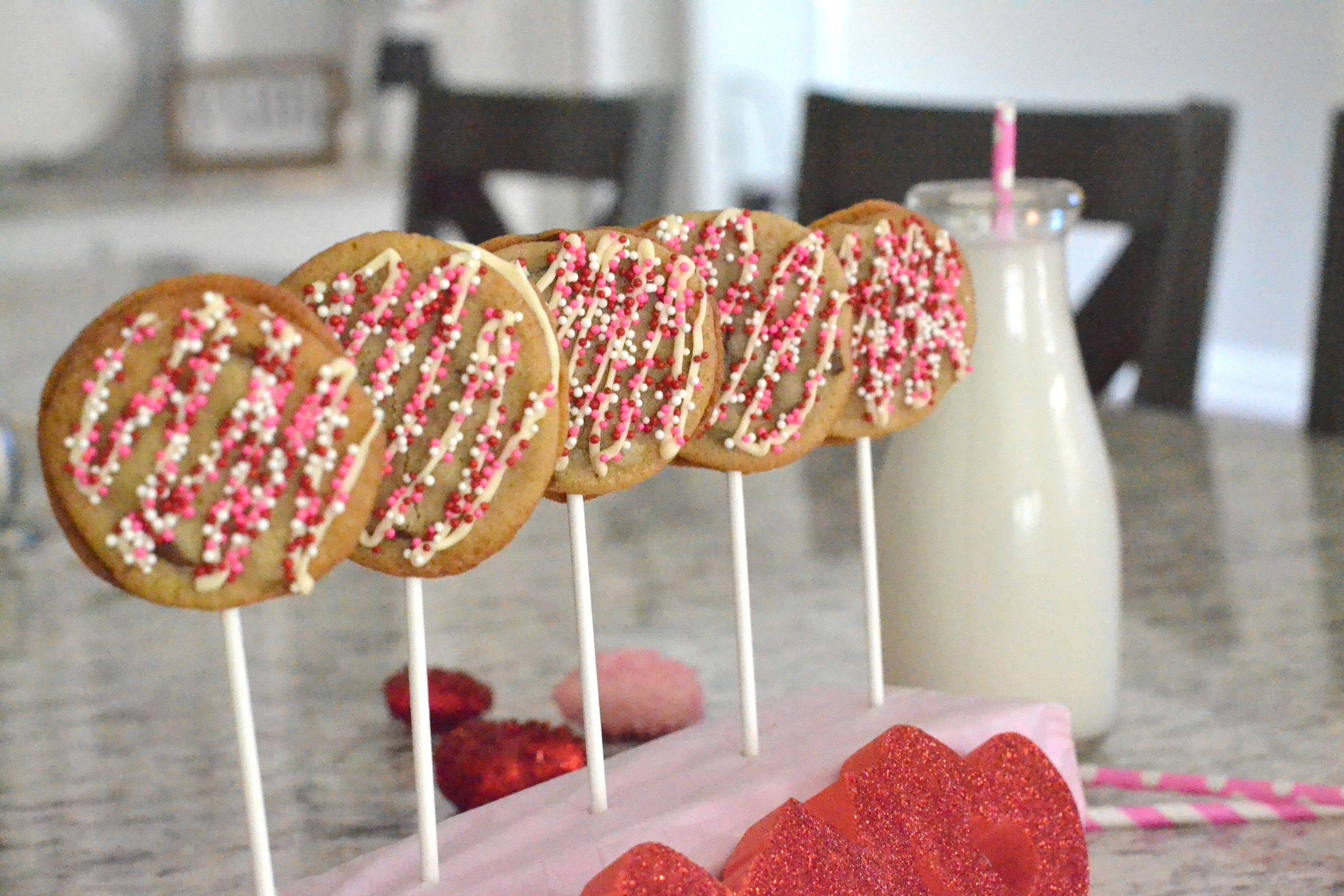 We Go Together Like Milk & Cookies - DIY Chocolate Chip Cookie Pops ...