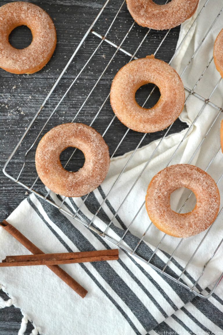 Apple Cider Cinnamon Sugar Doughnuts - Southern Made Simple
