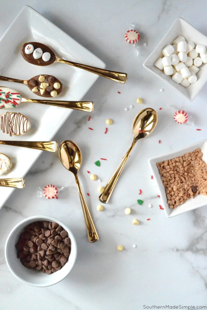Stirring Up Holiday Sweetness with Chocolate Dipped Stirring Spoons ...